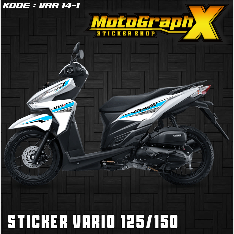 Jual Striping Sticker Variasi Vario Led 125 150 old Simple Murah Var 14 ...
