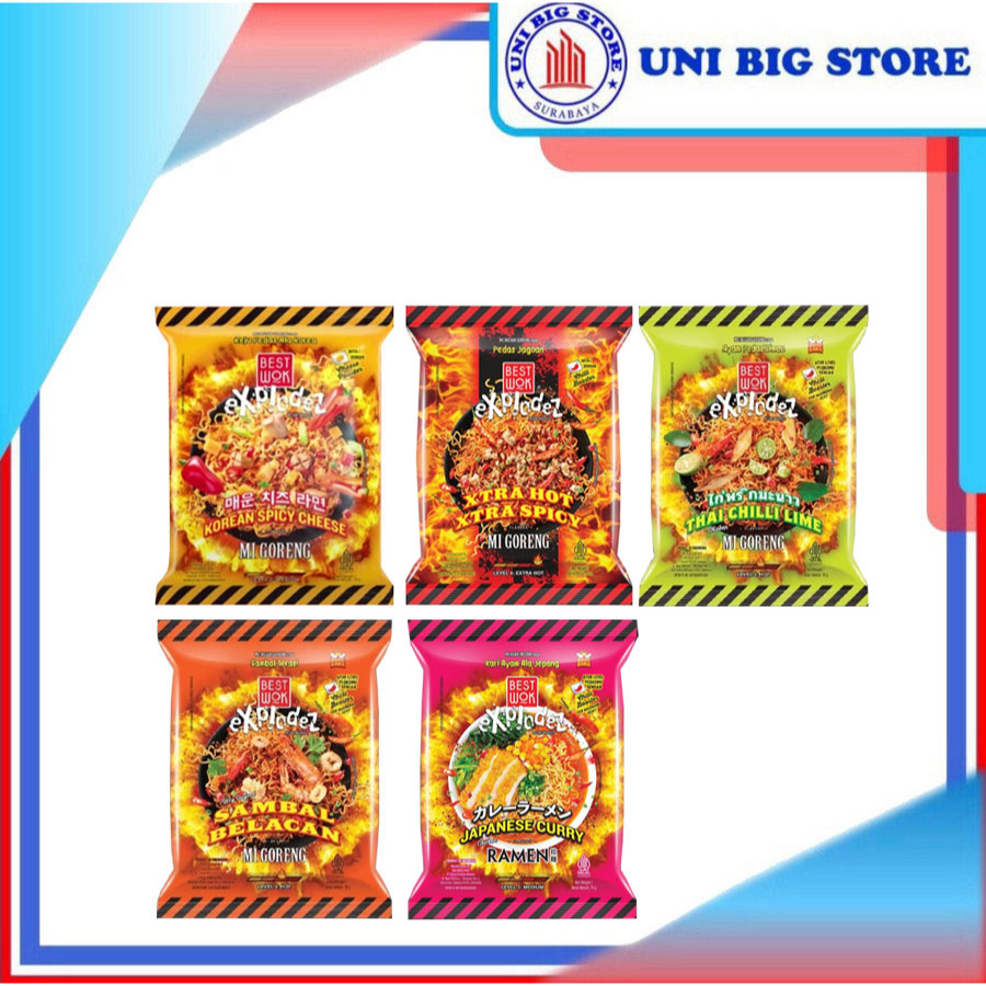 Jual Best Wok Explodez Mie Goreng Extra Hot | Korean Spicy Cheese ...