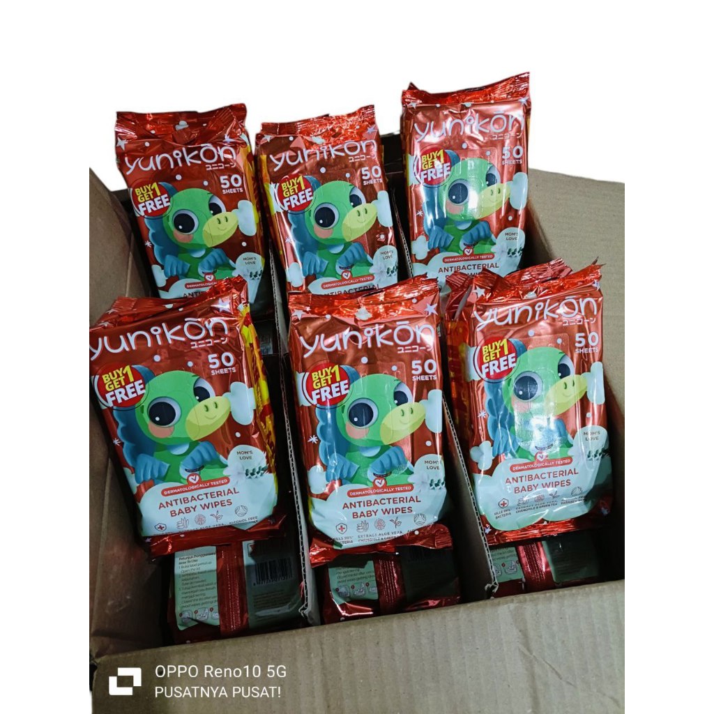 Jual YUNIKON Baby Wipes Tissue 50’s & 20’s BUY 1 GET 1 - Tisu Basah ...