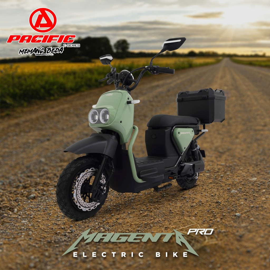 Jual SEPEDA LISTRIK MURAH E-BIKE POWER 650 WATT MAGENTA PRO PACIFIC ...