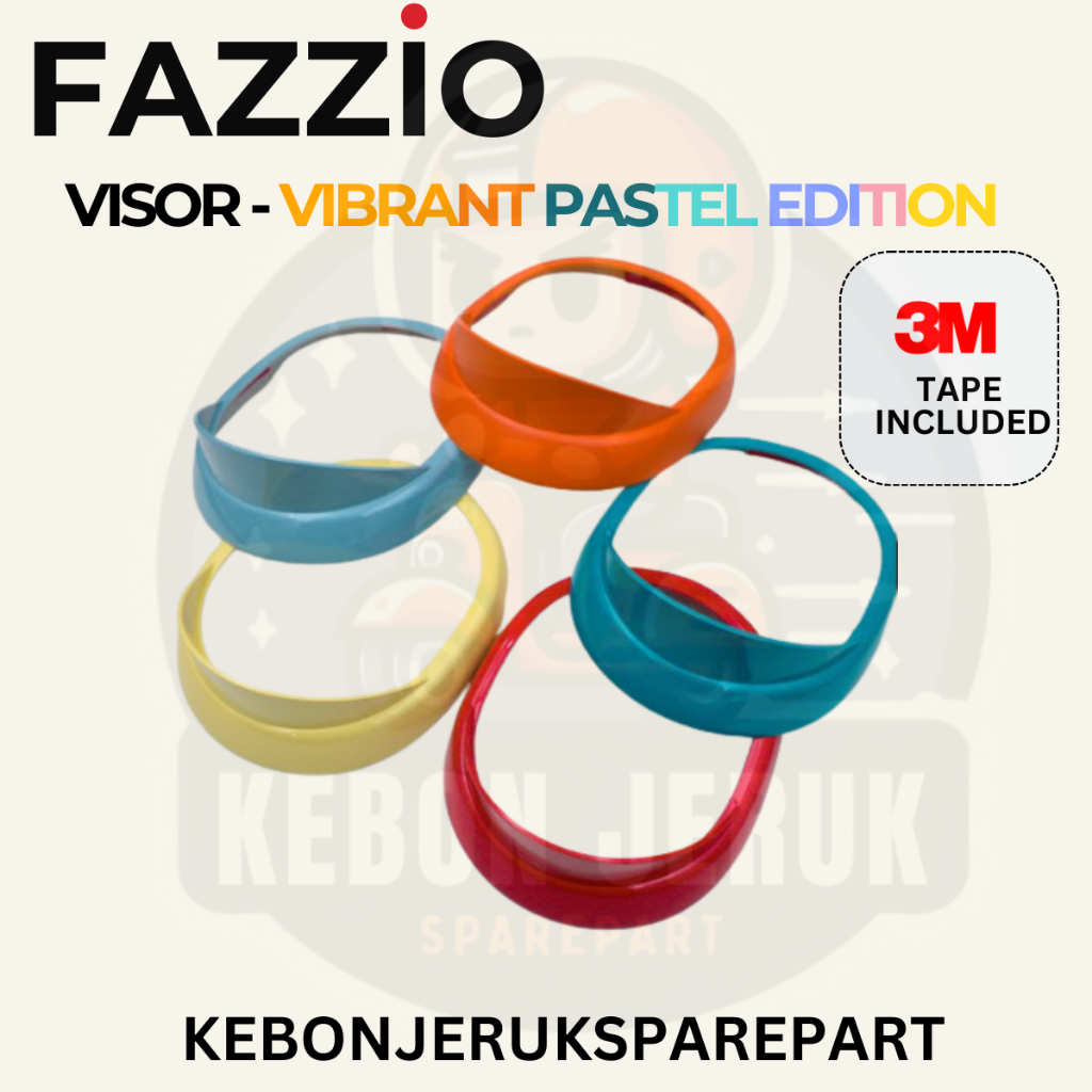 Jual Visor Fazzio Accessories Vibrant Edition Clean Finishing Top ...