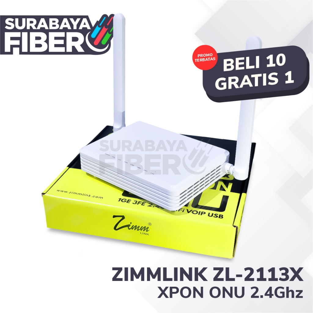 Jual Zimmlink ZL-2113X XPON ONU Postel - Dual SSID Single Band 2.4Ghz ...