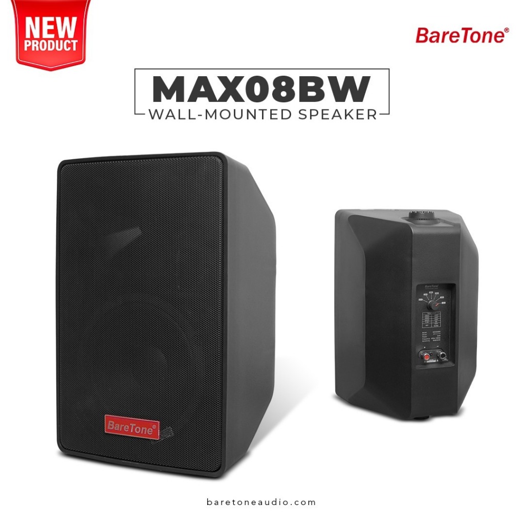 Jual Speaker Pasif / Wall Mounted / Dinding BareTone 8" MAX08BW / MAX ...