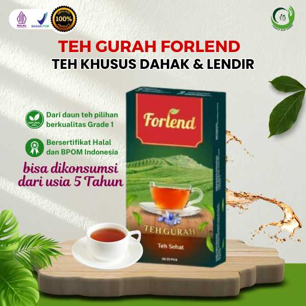 Jual FORLEND Teh Gurah Kuras Dahak & Lendir, Obat Asma, TBC, Sinusitis BPOM HALAL 100% ALAMI ...