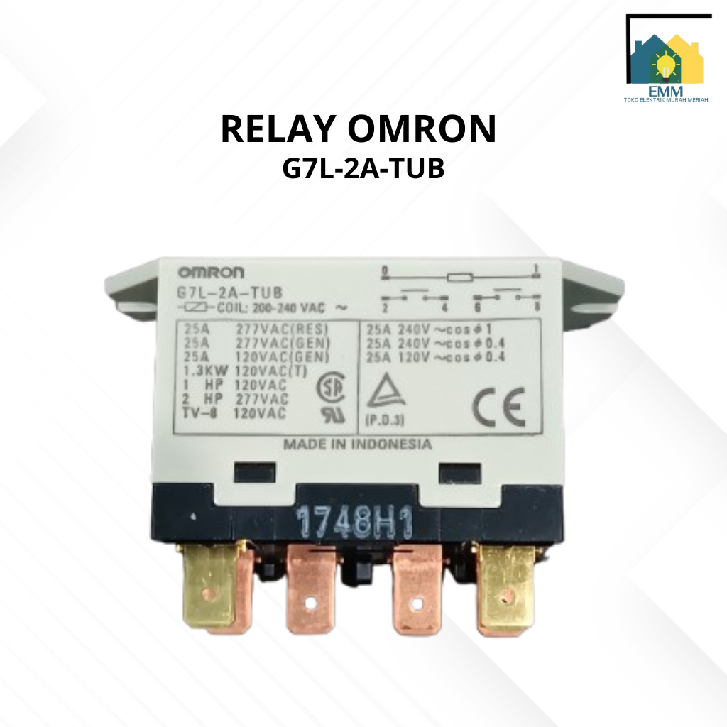 Jual Relay OMRON G7L-2A-TUB Coil 200-240VAC | Shopee Indonesia