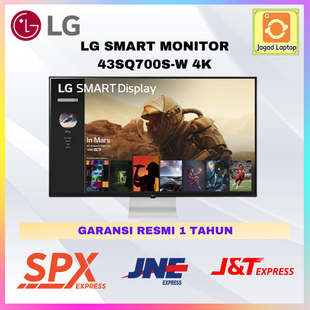 Jual LG SMART MONITOR 43SQ700S-W UHD 4K webOS 22 with USB Type-C and ...