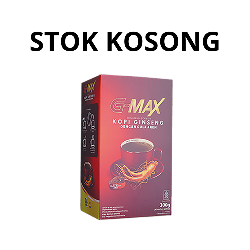 Jual KOPI G-MAX Minuman Kopi Gingseng Penambah Stamina 1 Box isi 10 ...