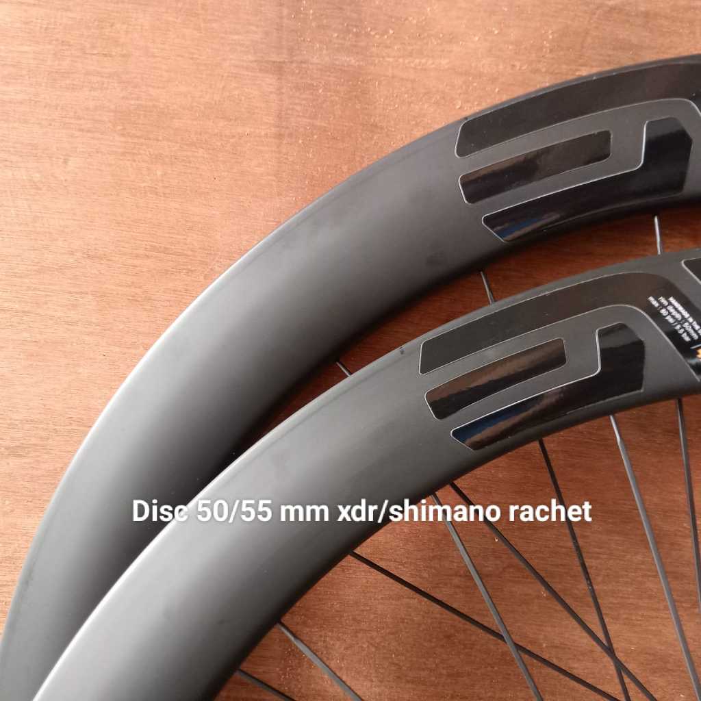 Jual WHEELSET CARBON PROFIL 50/55 MM WHEELSET DISC BRAKE 700C HUB ...