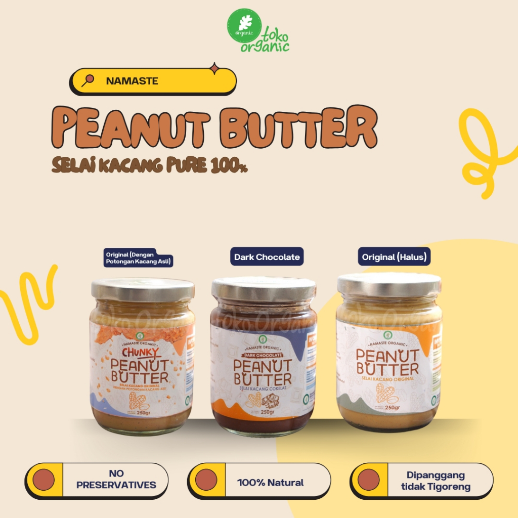 Jual Namaste Peanut Butter (250gr) | Selai Kacang Tanah Tanpa Minyak ...