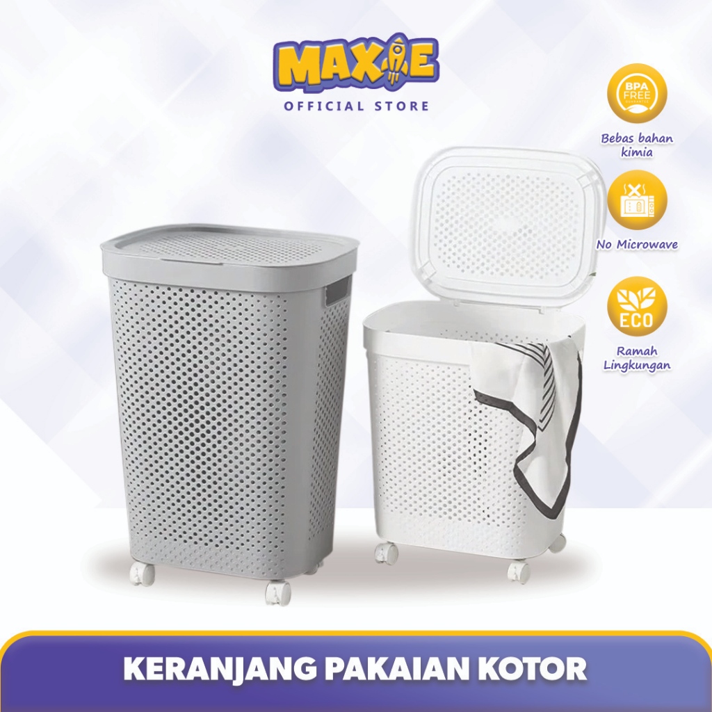 Jual Penthouse Tempat Keranjang Baju Kotor Laundry Bak dengan Roda dan ...