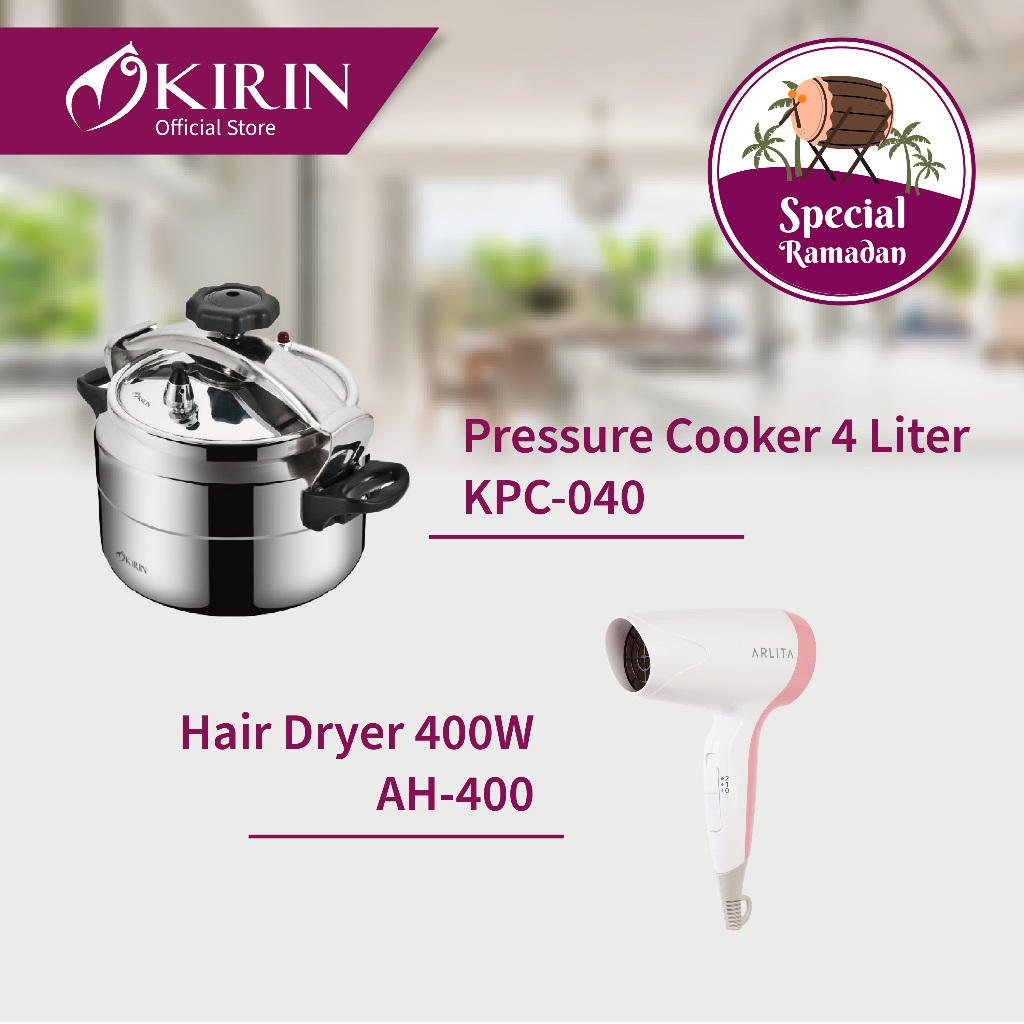 Jual KIRIN PRESSURE COOKER 4 LITER KPC-040 Panci Presto (Promo Ramadan) | Shopee Indonesia