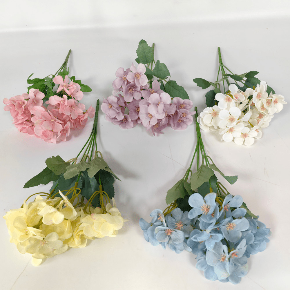 Jual Bunga Buket Hydrangea 5 kelopak Artificial Flower Bunga Hias ...