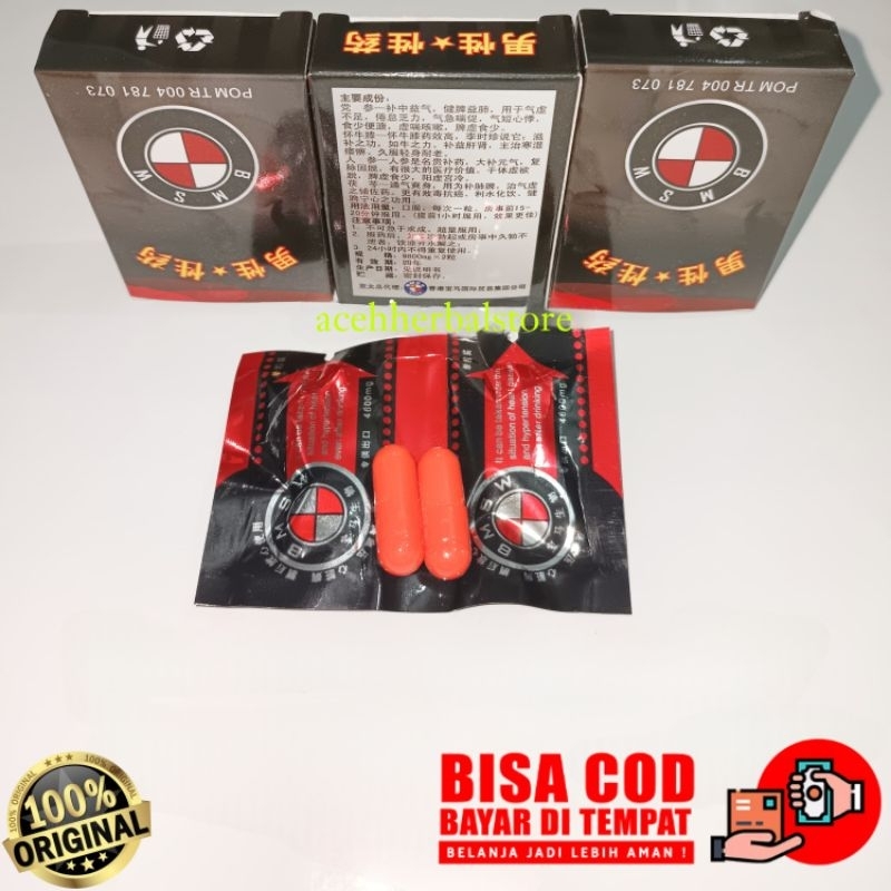 Jual Kapsul Bmsw original Tiongkok( 1 kotak 2 Kapsul ) | Shopee Indonesia