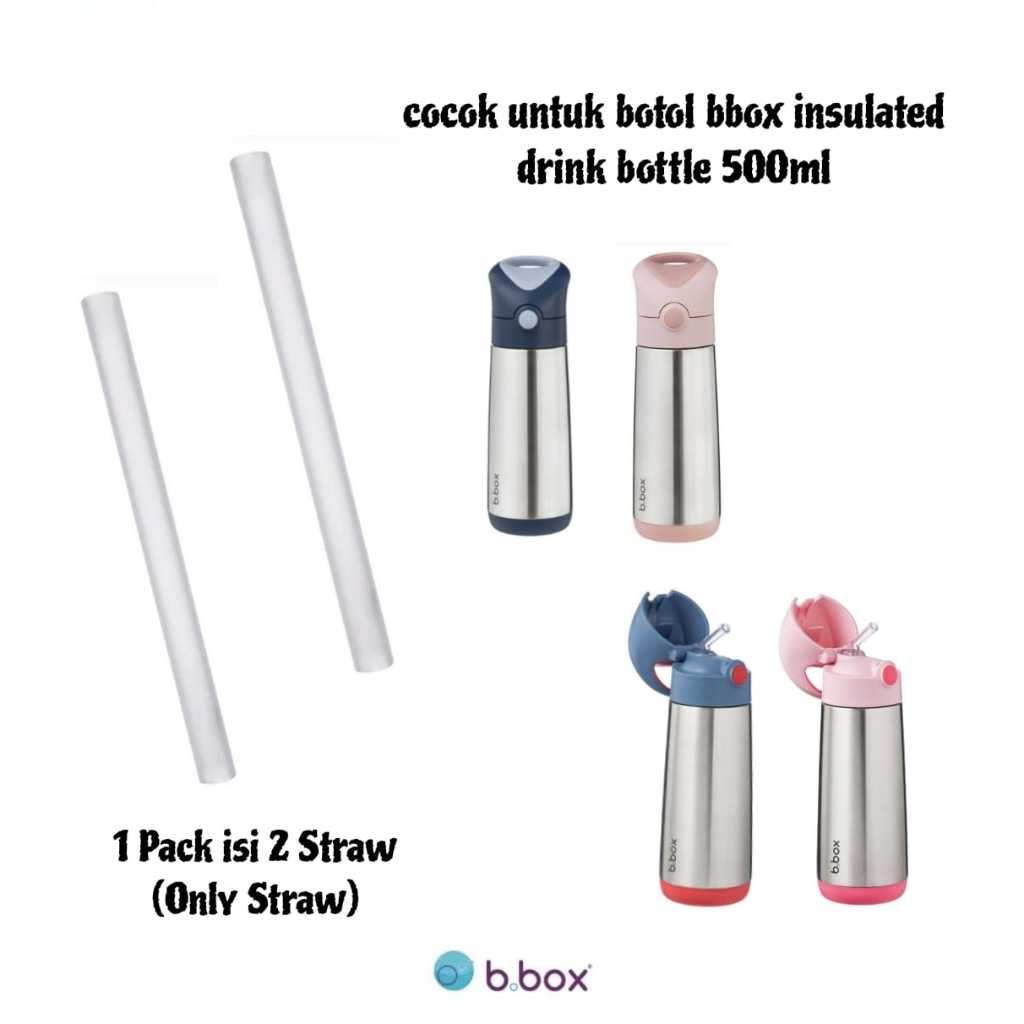 Jual B.BOX Replacement insulated straw / BBOX Sedotan insulated drink ...