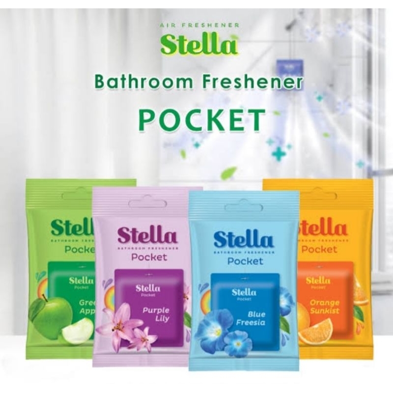 Jual Stella Pocket Bathroom Freshener Pengharum Kamar Mandi 10 gram ...