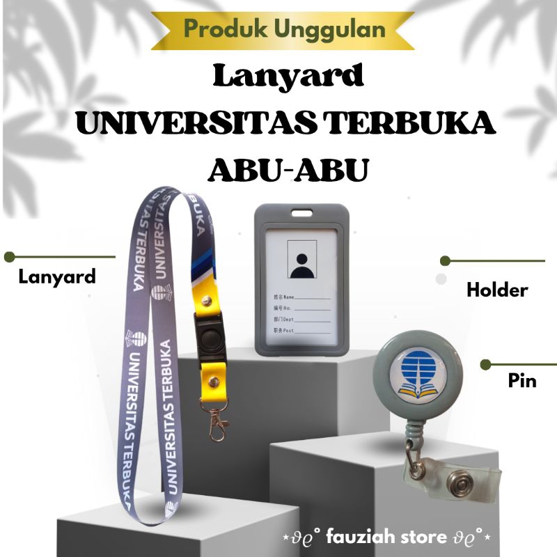 Jual READY! TALI ID CARD UNIVERSITAS TERBUKA ABU-ABU Termurah ...