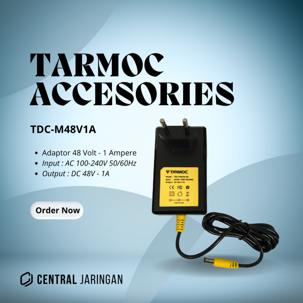 Jual Tarmoc TDC-M48V1A | Switching Adaptor 48V 1A | 48 Volt 1 Ampere ...