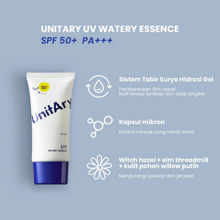 Jual UNITARY UV WATERY ESSENCE SPF 50+ PA+++ 50ml | Shopee Indonesia
