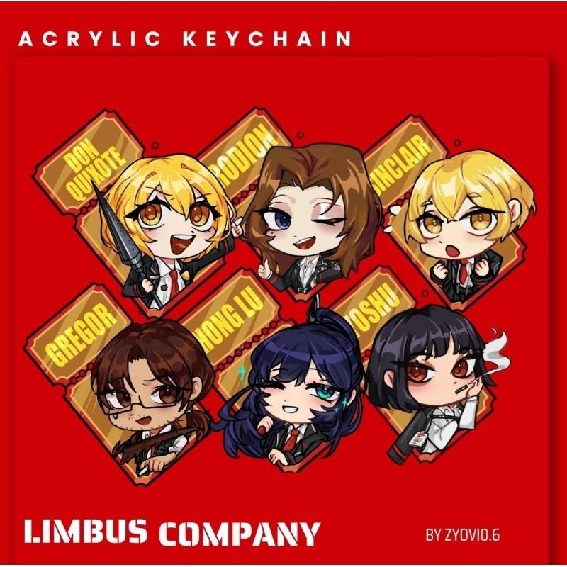 Jual [Limbus Company] LCB Sinners Keychain Pt. I by Zyovi.06 - Ryoshu ...