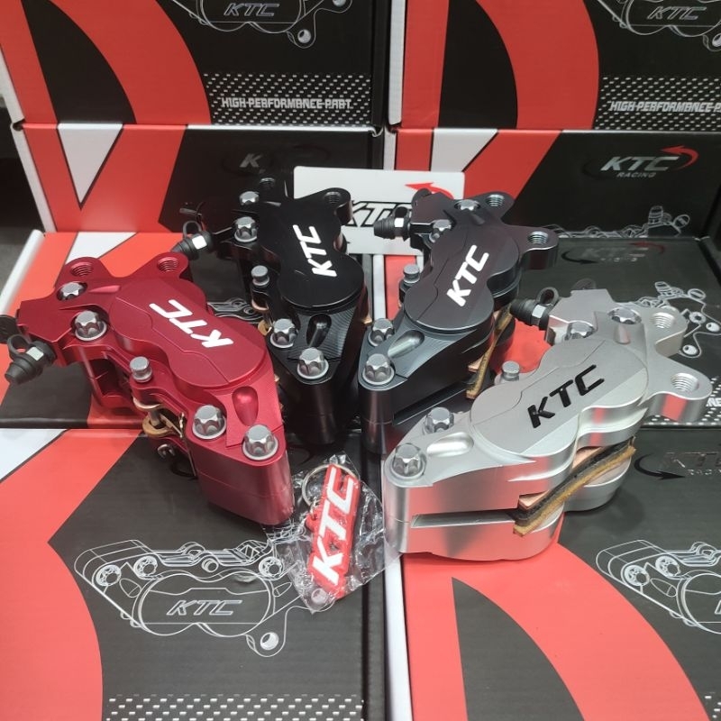 Jual Kaliper KTC Racing 4 Piston Original Kiri Universal Caliper 4P Beat Vario Scoopy Genio PCX ...