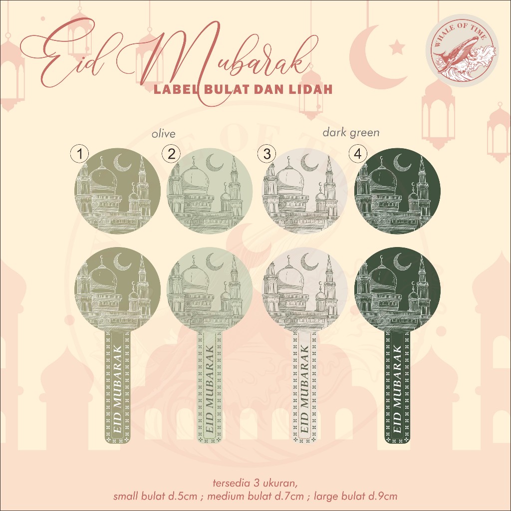 Jual ( ISI 6 PCS ) ASMAR SERIES - sticker lebaran label idul fitri ...