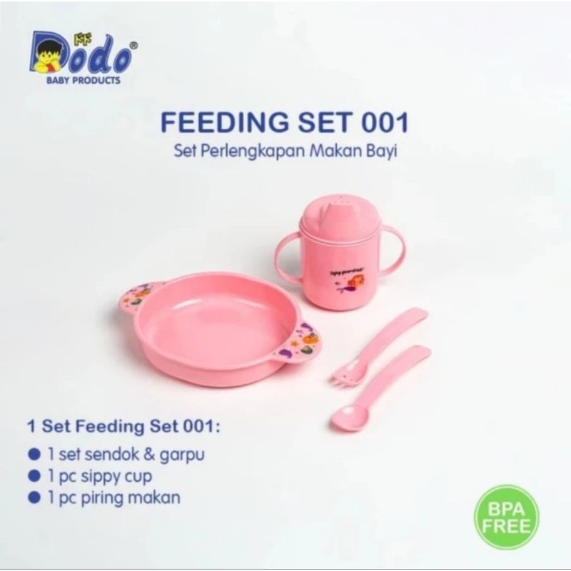 Jual Alat Makan Bayi Dodo Feeding Set 001 Perlengkapan Makan Bayi Set ...