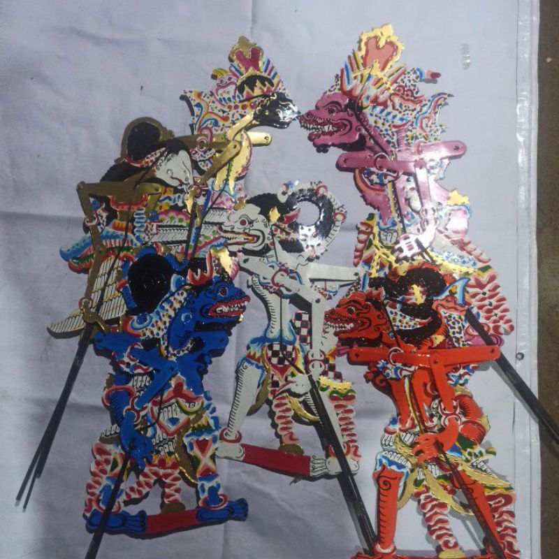 Jual WAYANG PAKET RAMAYANA ISI 5 RAMA SINTA ANOMAN ANGGODO ANILO ...