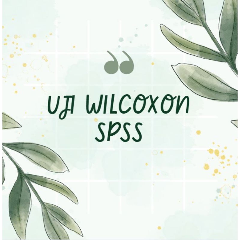 Jual UJI WILCOXON SPSS/WILCOXON/NON PARAMETRIK/SPSS/UJI NON PARAMETRIK SPSS/UJI WILCOXON SPSS ...