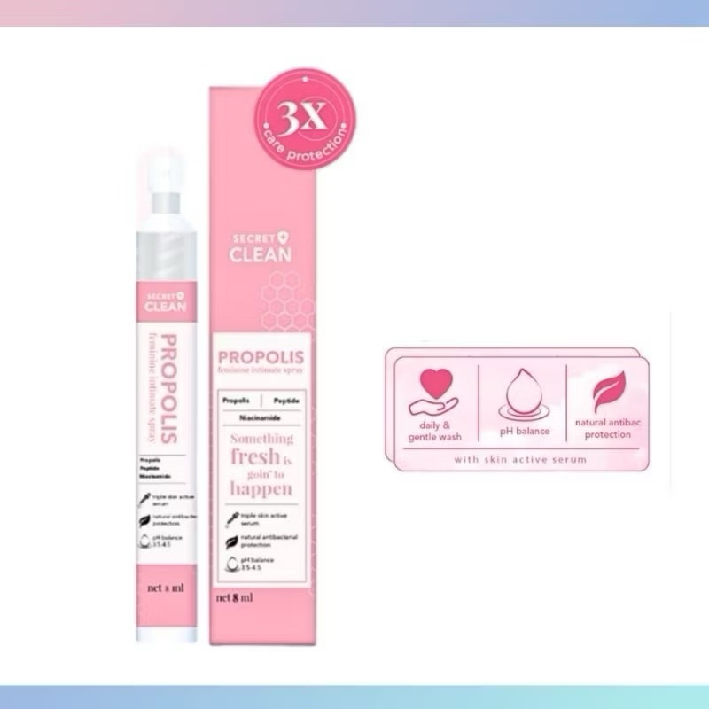 Jual Secret Clean Propolis Feminine Intimate Spray 8 ML Tanpa Box ...