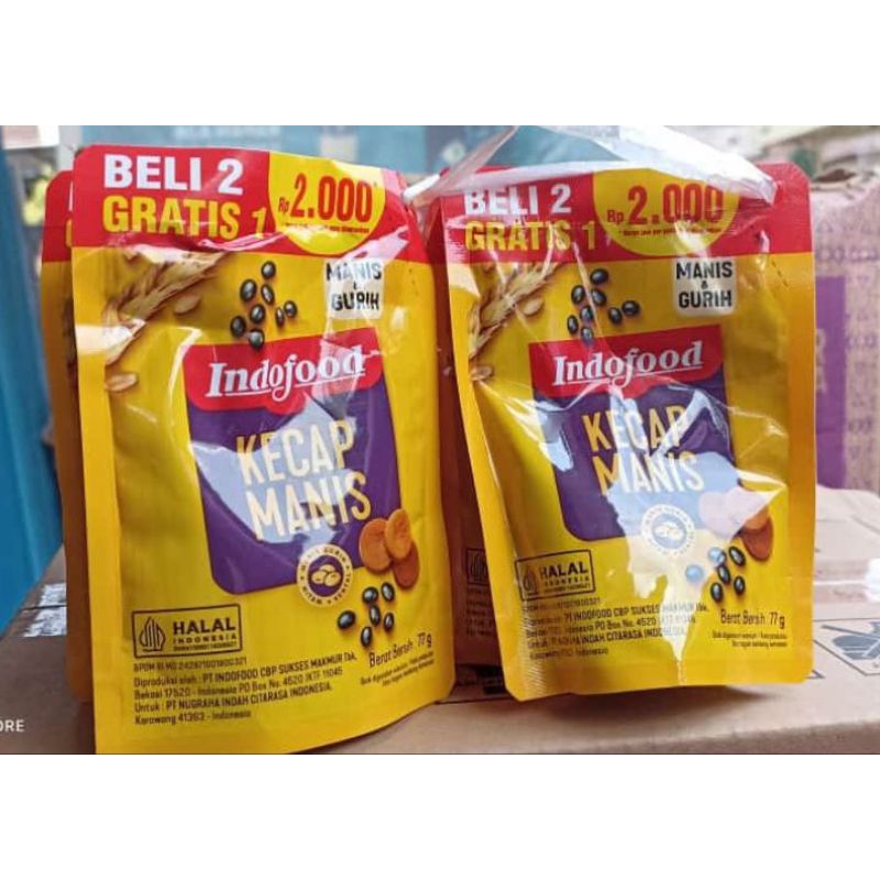 Jual 1 paket kecap Indofood isi 3pcs | Shopee Indonesia