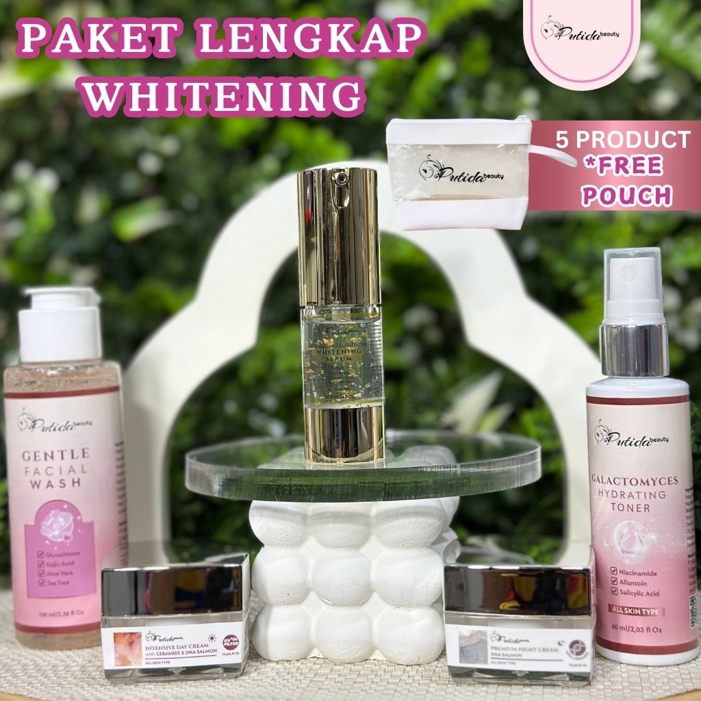 Jual Paket Lengkap Booster Whitening - PUTIDA BEAUTY (5 Produk + Free Pouch) | Shopee Indonesia