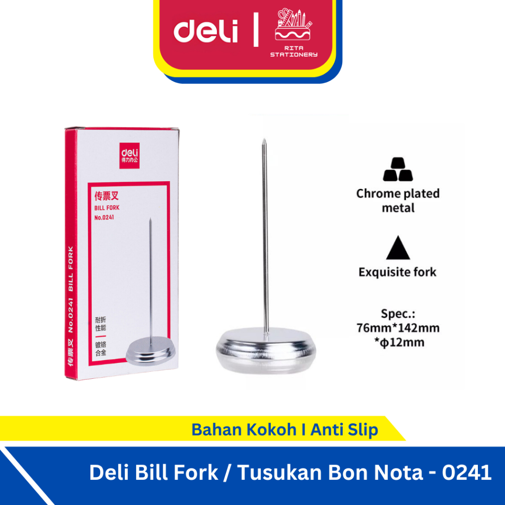 Jual Deli Bill Fork Tusukan / Tancapan Surat / Memo / Kertas Bon / Nota ...