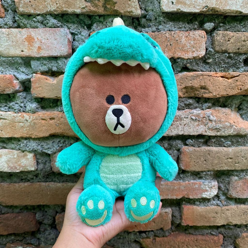 Jual Brown Line Friends Jungle Edition Dinosaurus | Shopee Indonesia