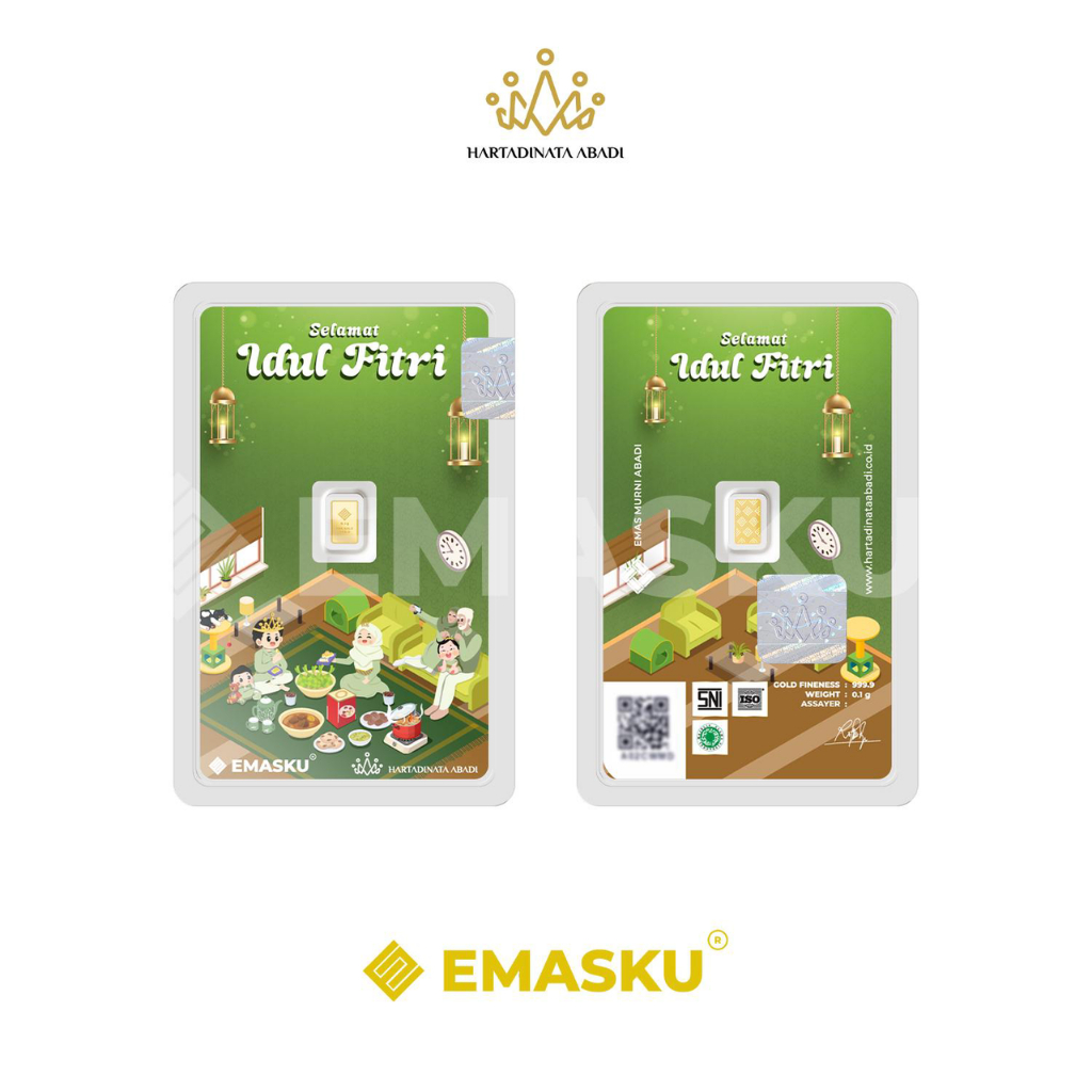 Jual Hartadinata Abadi EMASKU Moment Berkah Idul Fitri 0.1 gram ...