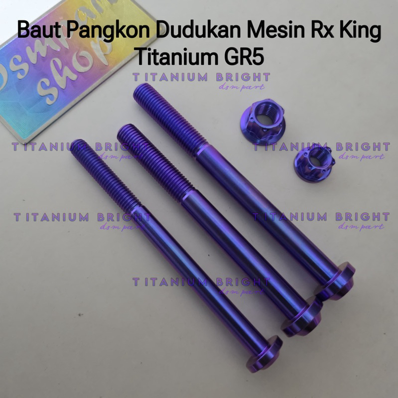 Jual Baut Titanium Pangkon Dudukan Mesin Rx King Original Titanium GR5 ...