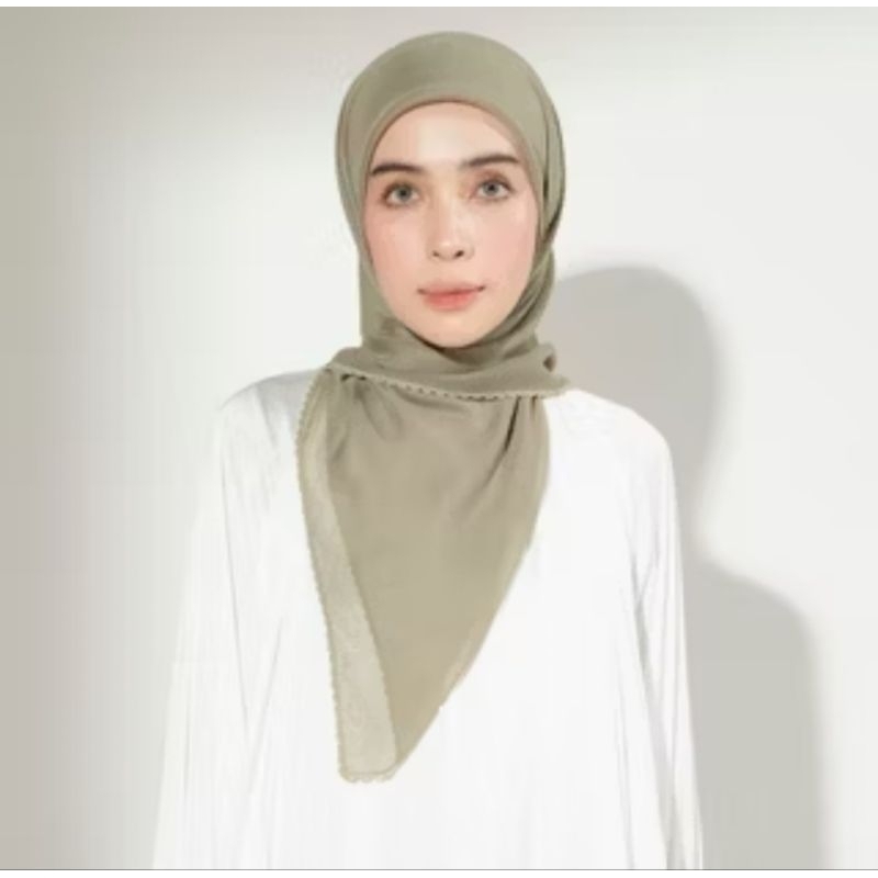 Jual New Lozy Hijab - Paris Embroidery Signature Square Matcha | Shopee ...