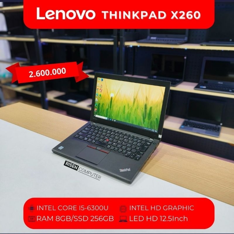 Jual LAPTOP LENOVO THINKPAD X260 Intel core i5 6200 RAM 8GB SSD 256GB Notebook Laptop i5 gen6 12 ...