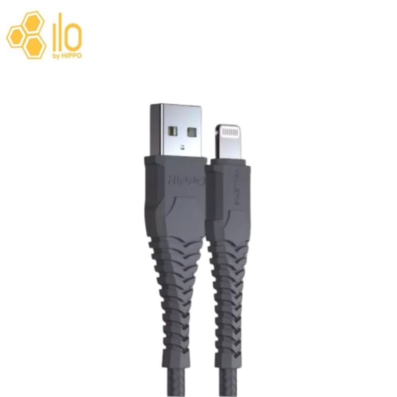 Jual Kable Data Hippo Valley 5 Lightning USB 100CM - Quick Charging 3.0 ...