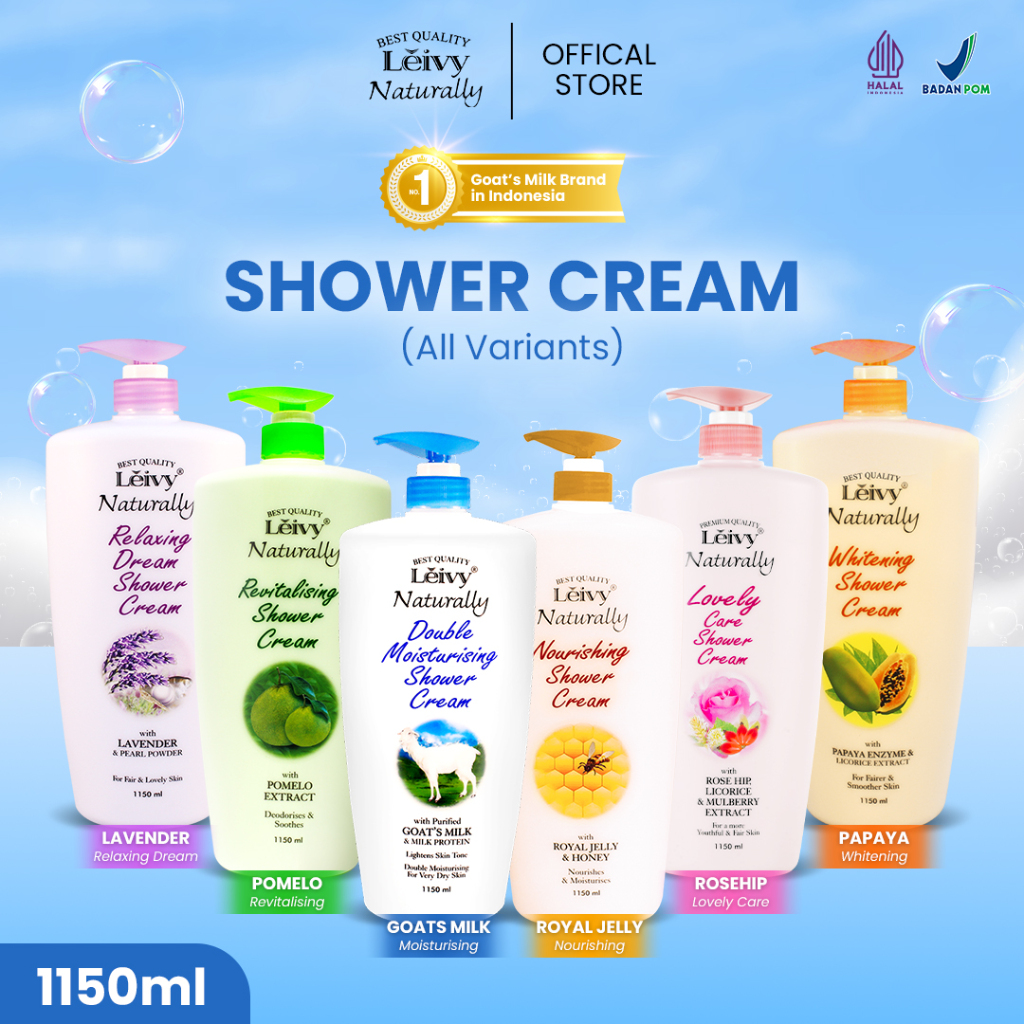 Jual Leivy Body Wash Sabun Mandi Shower Cream - 1150ml All varian ...
