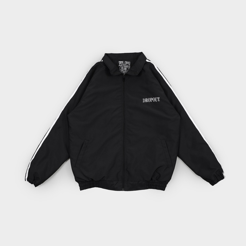 Jual Dropout Tracktop Suit Jacket Sporty - OOC Black | Shopee Indonesia