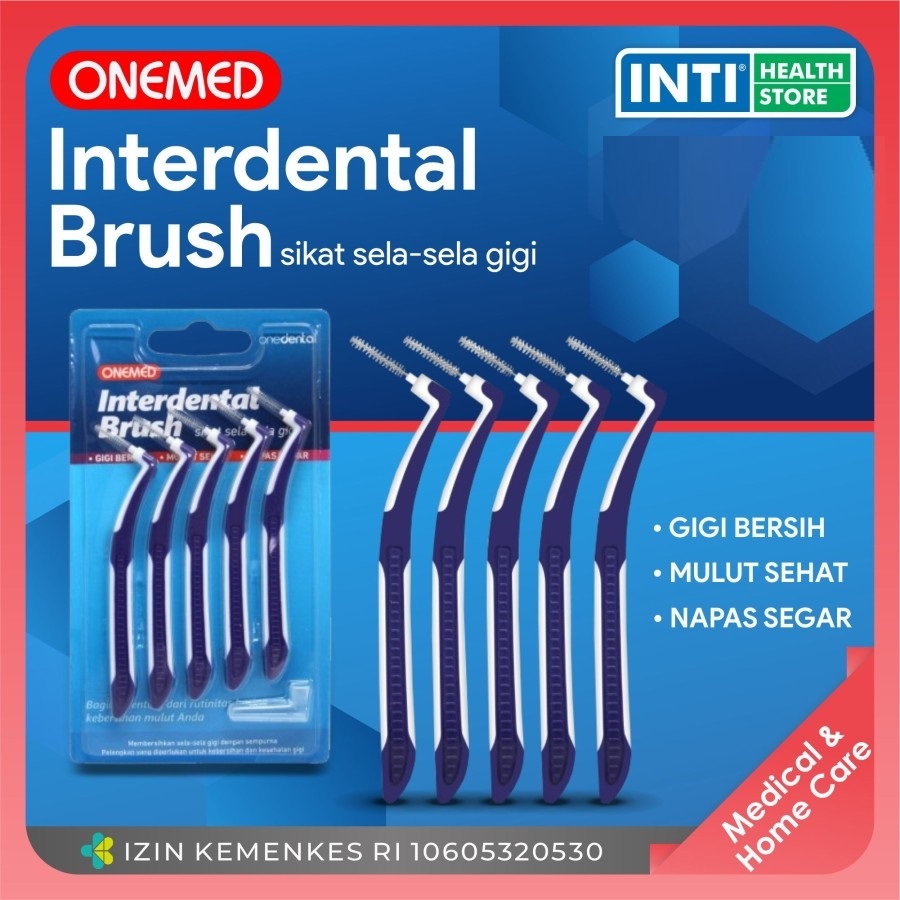 Jual Onemed | Interdental Brush Sikat Sela Gigi & Behel Isi 5 Pcs ...