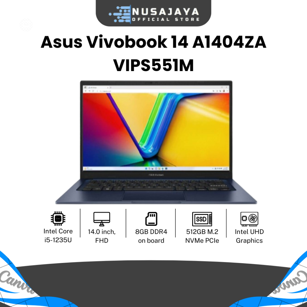 Jual Asus Vivobook 14 A1404ZA VIPS551M VIPS552M VIPS553M Core i5-1235U ...