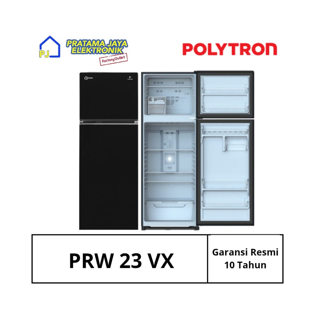 Jual POLYTRON Kulkas 2 Pintu Belleza Jumbo Inverter 220 Liter – PRW ...