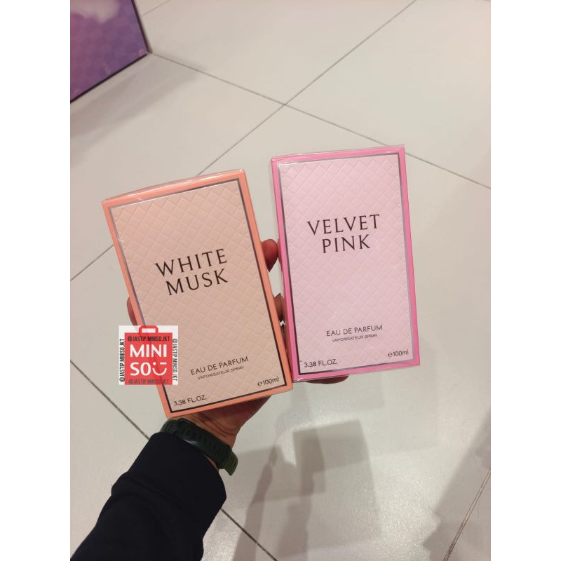 Jual MINISO 🆕 Parfum EDP Cewek WHITE MUSK / VELVET PINK (100ml ...