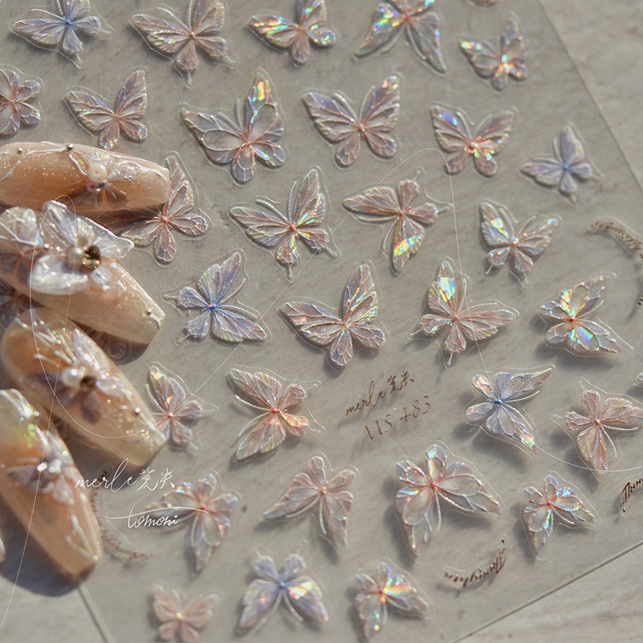 Jual sticker embos tomomi kupu butterfly for nail art deco | Shopee ...