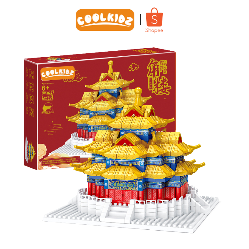 Jual COOLKIDZ Arsitektur Cina Nano Balok Mainan Corner Tower 796pcs ...