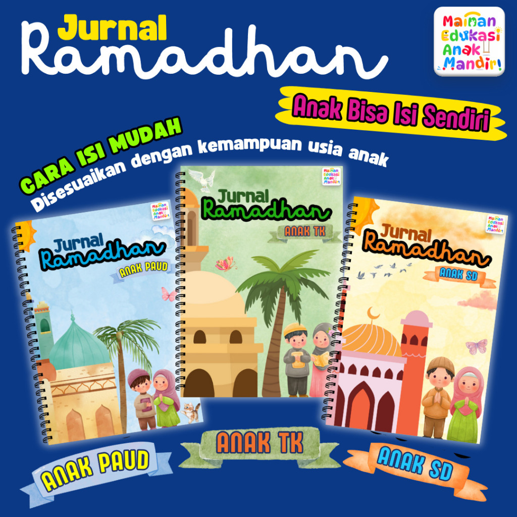 Jual Buku Jurnal Ramadhan Anak PAUD TK SD Buku Agenda Kegiatan Ramadan ...