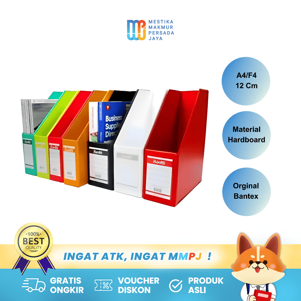 Jual Bantex Magazine Box File A4/Folio 12 Cm Extra Jumbo - Tempat ...