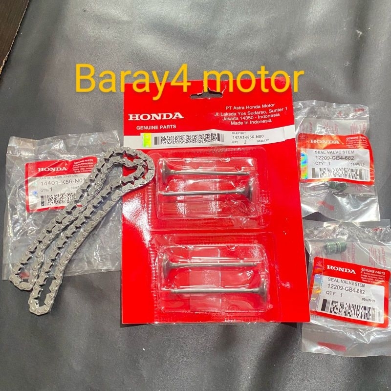 Jual Rantai keteng+payung klep+Sil klep Sonic 150 R/Supra GTR 150 ...