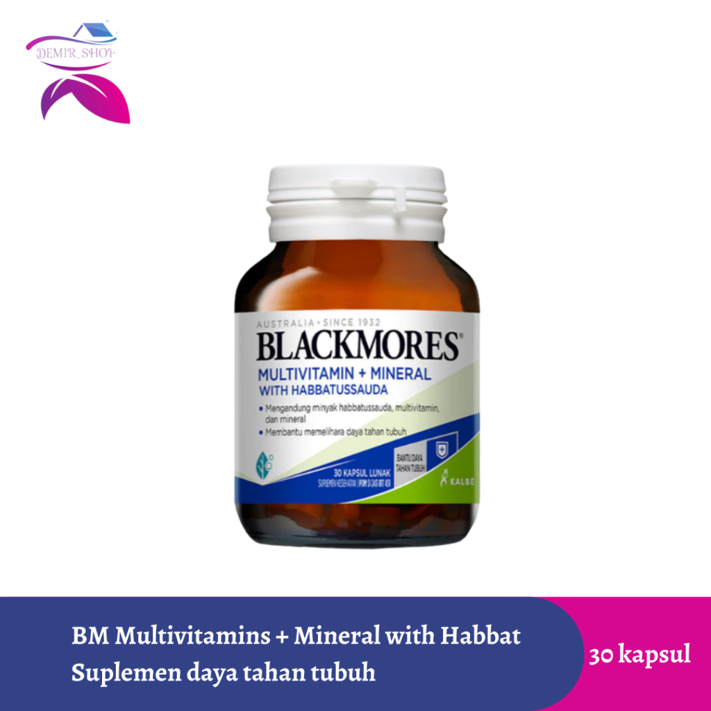 Jual Blackmores Multivitamins + Minerals with Habbatussauda 30 Kapsul | Shopee Indonesia